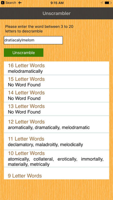 Unscrambler Word AppRecs