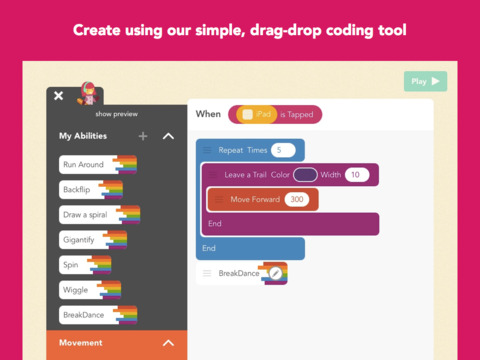 Hopscotch: Coding for kids, a visual programming language - Best Apps ...