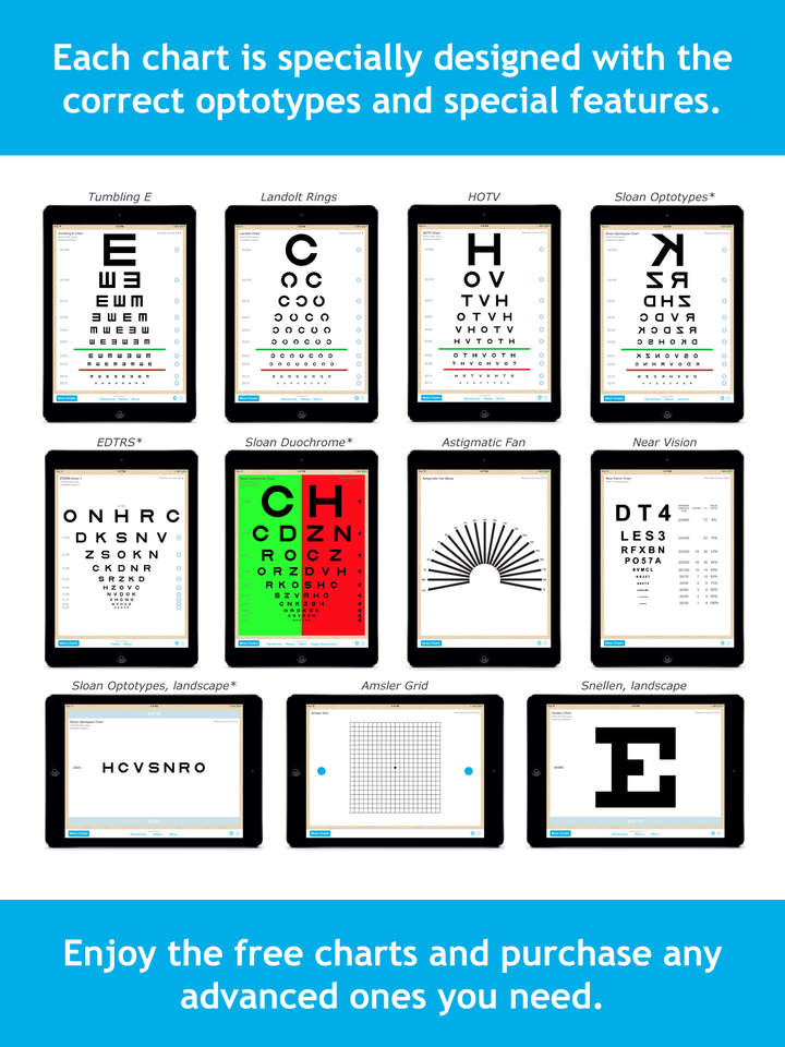 Eye Chart Pro - Test Vision and Visual Acuity better with Snellen ...