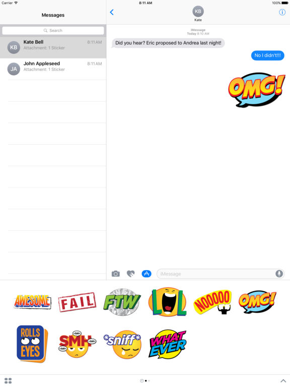 OMG! Stickers | Apps | 148Apps