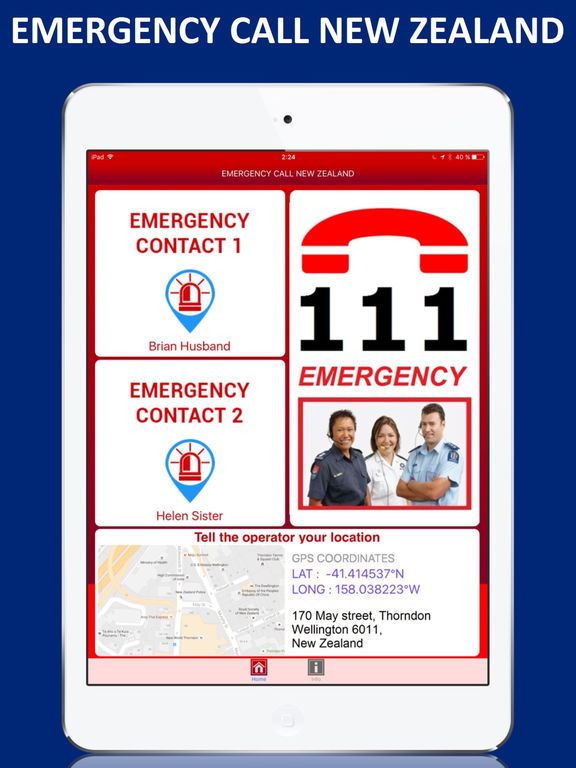 App Shopper: EMERGENCY CALL NEW ZEALAND: Call 111 & Contacts (Utilities)
